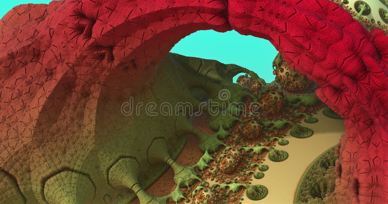 The Surface of an Virus or an Alien Planet 3d Rendering Stock ...