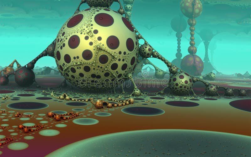 The Surface of an Virus or an Alien Planet 3d Rendering Stock ...