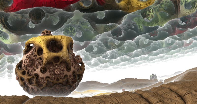 The Surface of an Virus or an Alien Planet 3d Rendering Stock ...