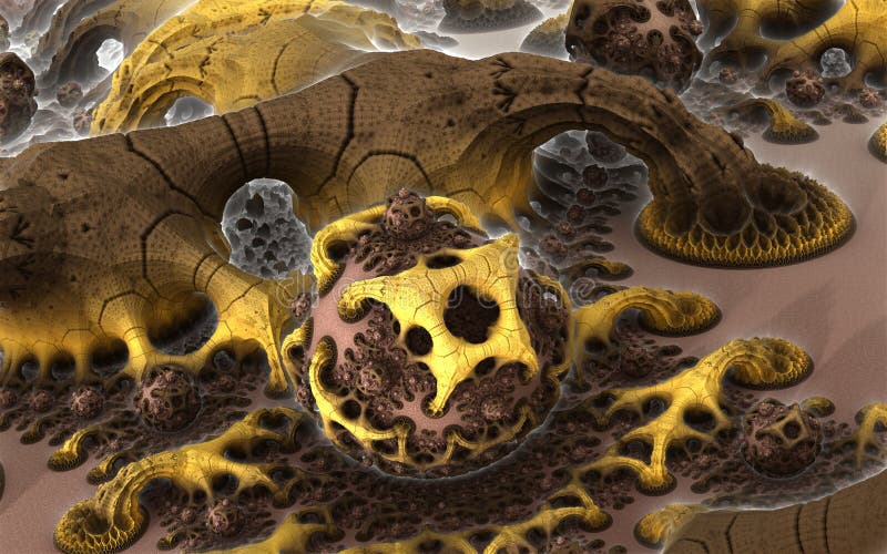 The Surface of an Virus or an Alien Planet 3d Rendering Stock ...