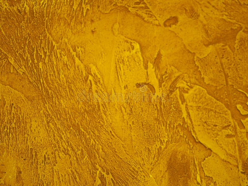 Surface of the Wall is Rough, Paint in Gold Texture Material Background ...