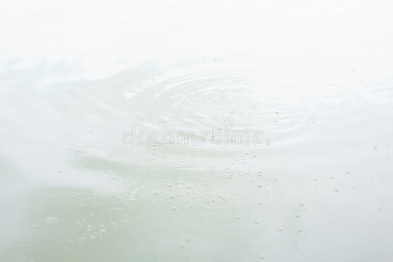 Surface Water Distribute into Circular Waves and Bubble Stock Image ...