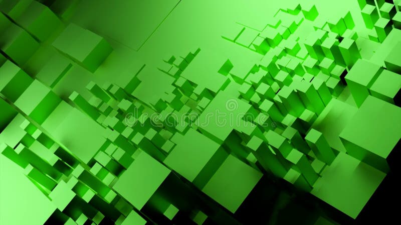 Surface with Squares and Moving Wave Distortions. Design. 3D Surface of ...