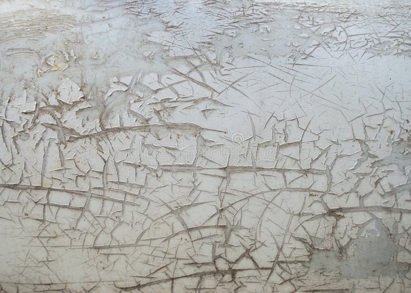 The Surface of the White Object is Cracked Stock Photo - Image of black ...