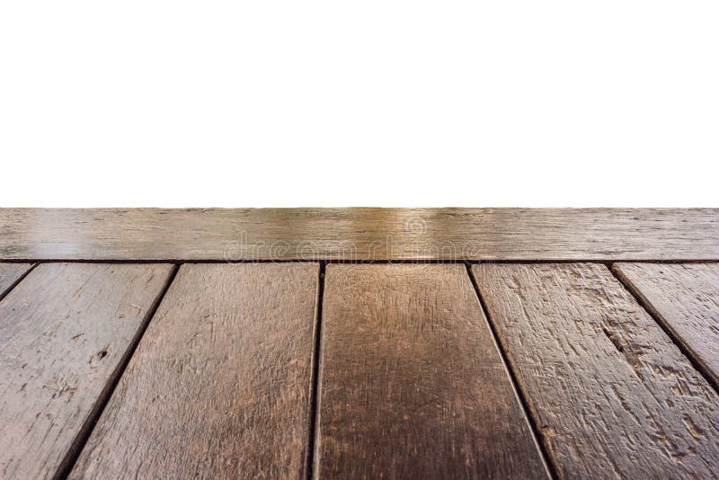 The Surface of the Wooden Table Isolated on White Stock Photo - Image ...