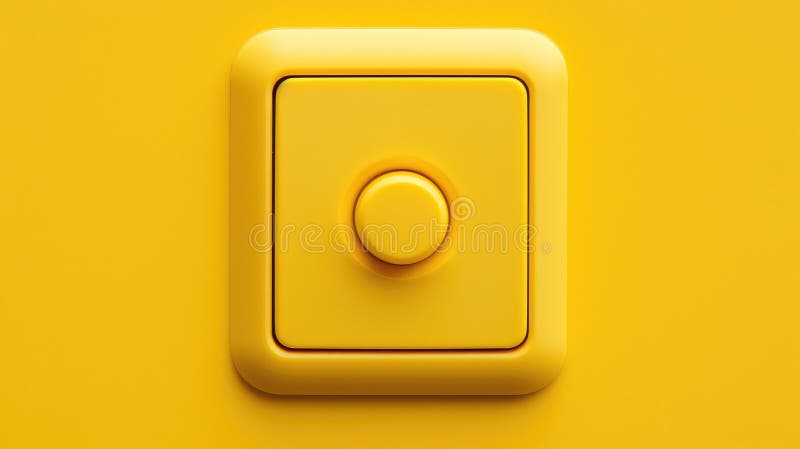 Surface Yellow Rectangle Button Stock Illustration - Illustration of ...