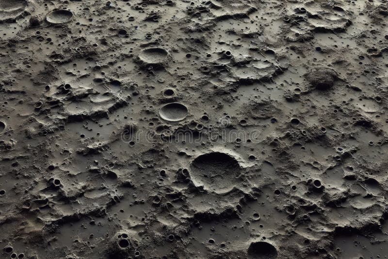 Deimos Dark Cratered Surface – Seamless Moon Texture Stock Photo ...
