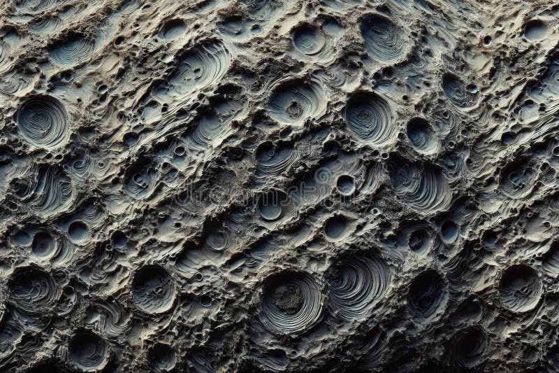 Mercury S Cratered Terrain – Seamless Planet Texture Stock Image ...