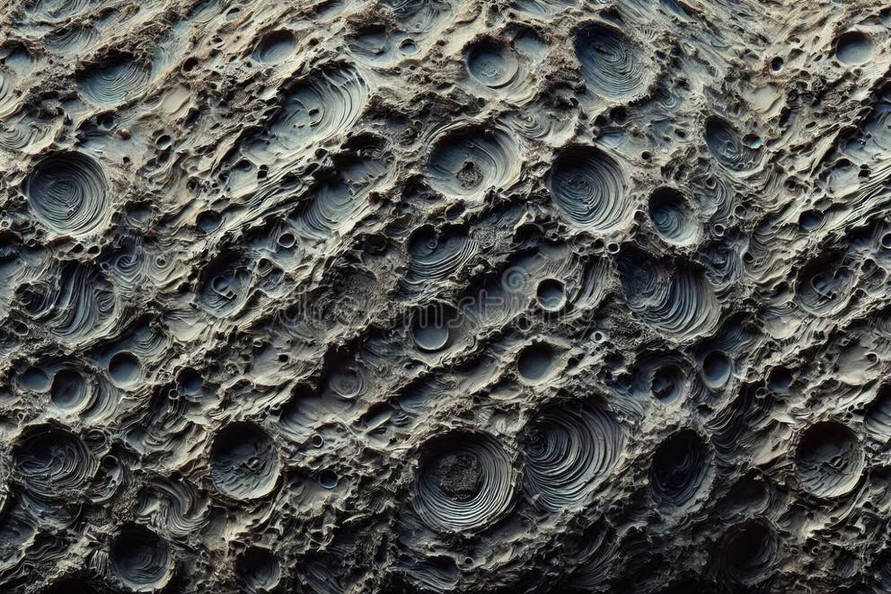 Mercury S Cratered Terrain – Seamless Planet Texture Stock Image ...