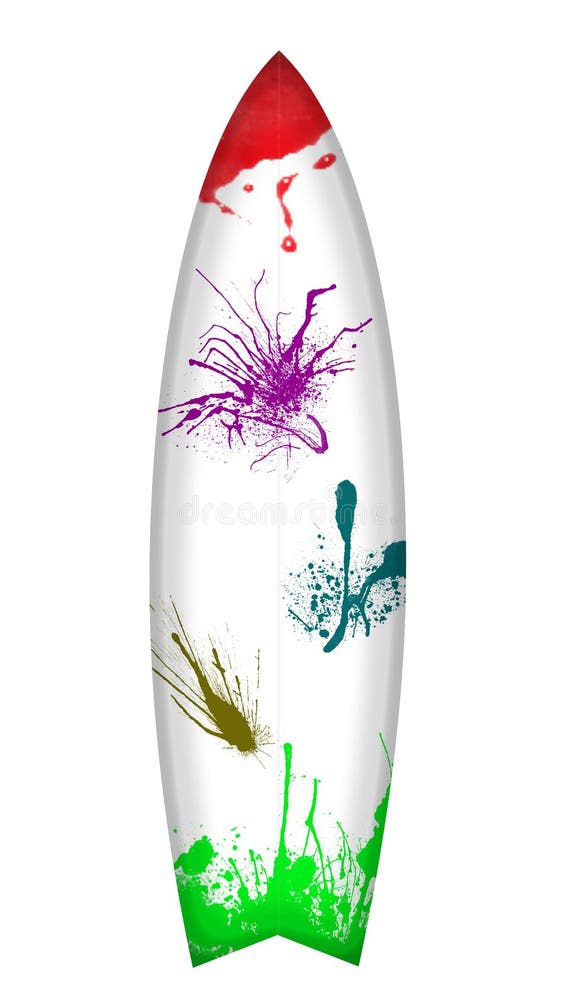 Surfboard stock illustration. Illustration of star, blue - 12570644
