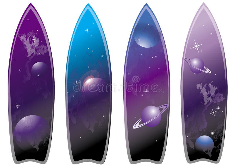 Blue Vector Surfboard Designs Stock Vector - Illustration of sport ...