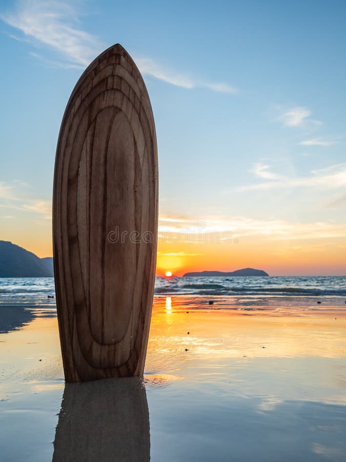 Surfboard on the beach stock image. Image of extreme - 197702409