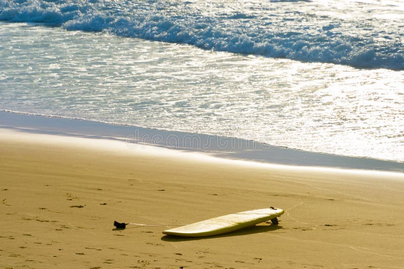 Surfboard on the Beach. Surfing Stock Photo - Image of outdoor, healthy ...