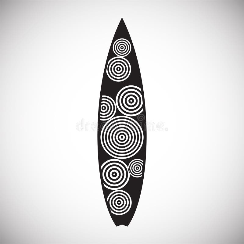 Surfboard Icons on Background for Graphic and Web Design. Simple Vector ...