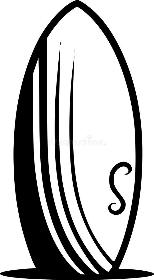 Surfboard - Minimalist and Simple Silhouette - Vector Illustration ...