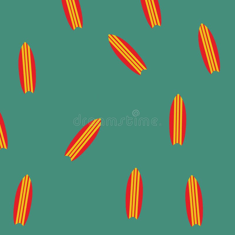 Surfboard Pattern Background. Vector Illustration Decorative Design ...