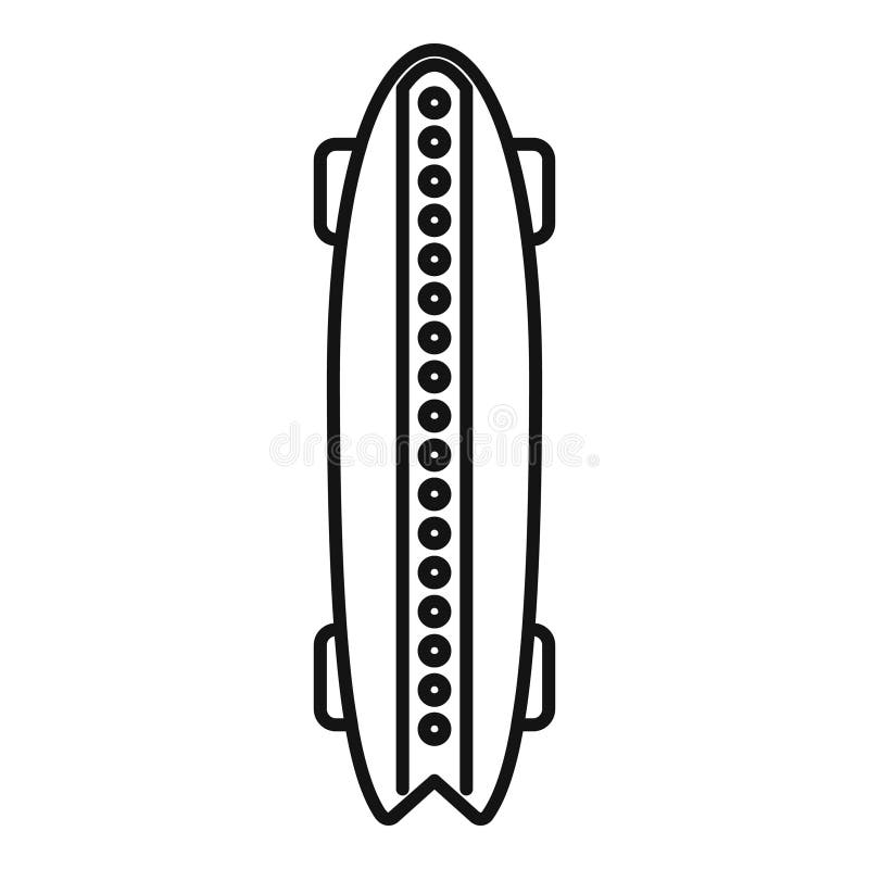 Surfboard Top View Showing Traction Pad for Better Grip Stock ...