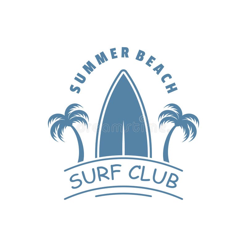 Surfboard Vintage Logo Template Stock Vector - Illustration of graphic ...