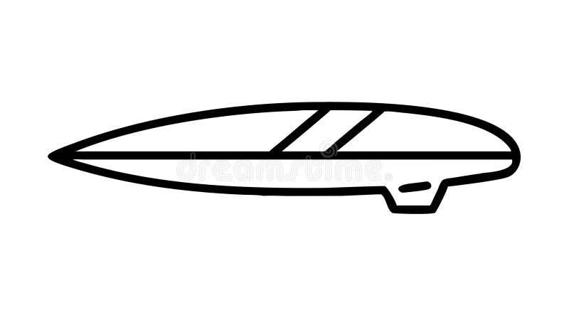 Surfboard Watersport Icon, for Beach, Ocean, and Summer Activities ...