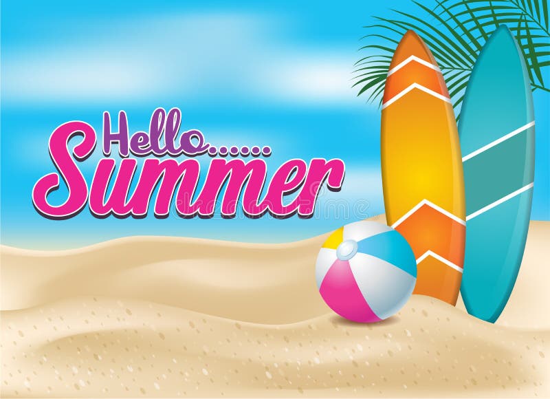 Vector Design of a Summer Celebration Stock Vector - Illustration of ...