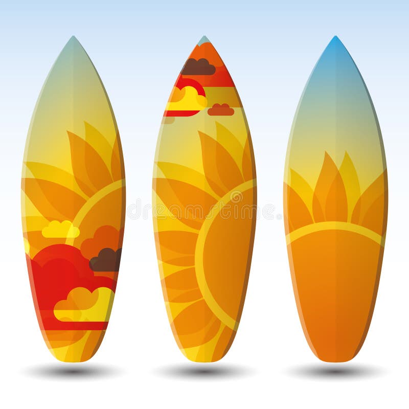 Surfboards Design stock vector. Illustration of cloud - 20845411