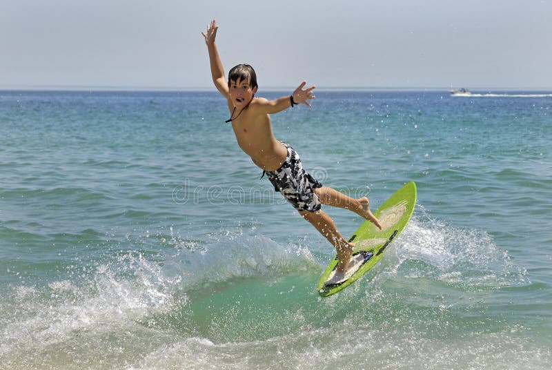 Teen Surfer In Surfing Competition Editorial Stock Photo - Image of ...