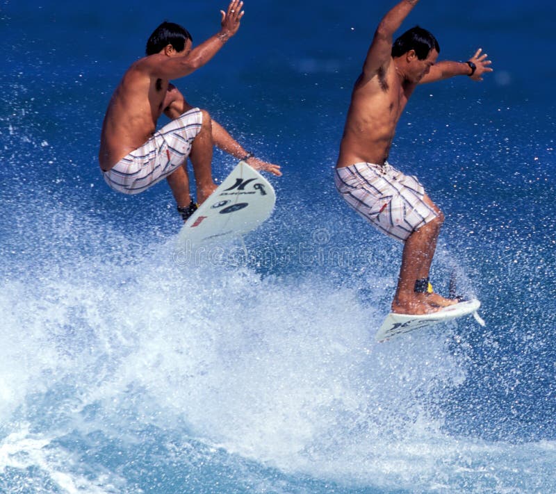 Surfer air sequence editorial photo. Image of surfing - 4311176