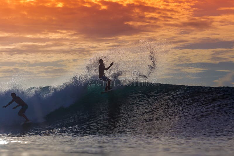 Surfer on Amazing Wave stock image. Image of beach, athletics - 51425727