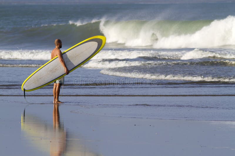 Surfer Running on Beach stock photo. Image of arms, bathing - 17657042