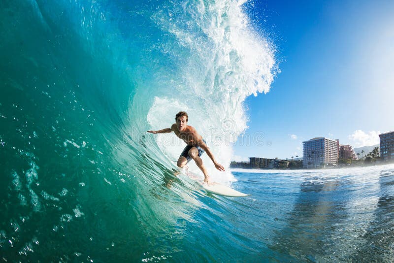 Surfer stock photo. Image of cool, barrel, athletics - 31773922