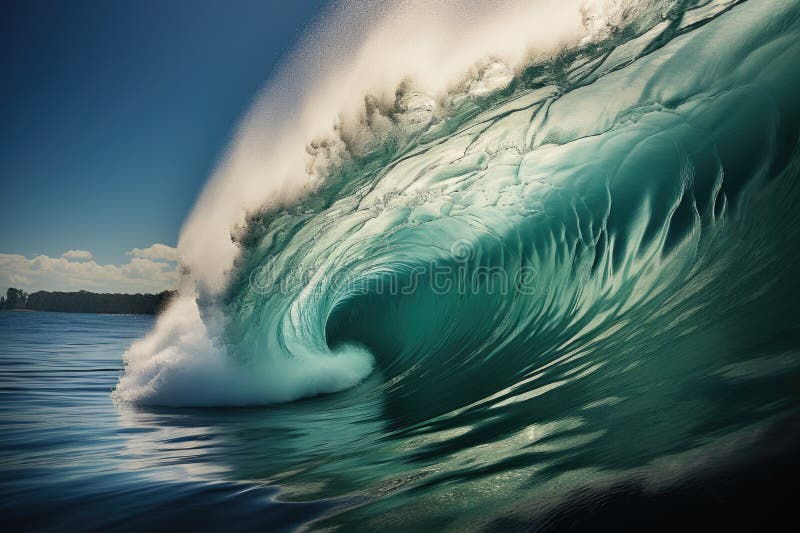 Surfer Catching a Wave - Stock Photography Stock Illustration ...