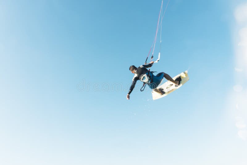 Surfer Flying through the Sky Stock Photo - Image of beach, surf: 69416722