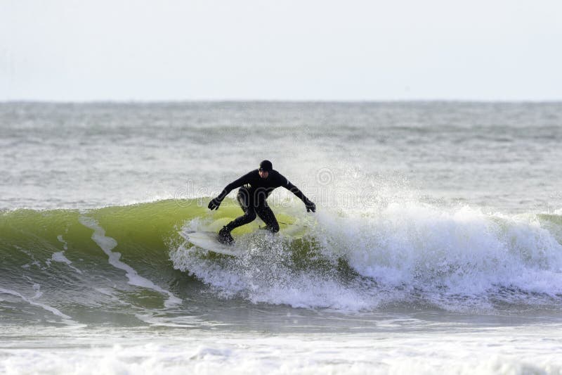 Surfer Goosewing Beach Winter Editorial Photography - Image of ...