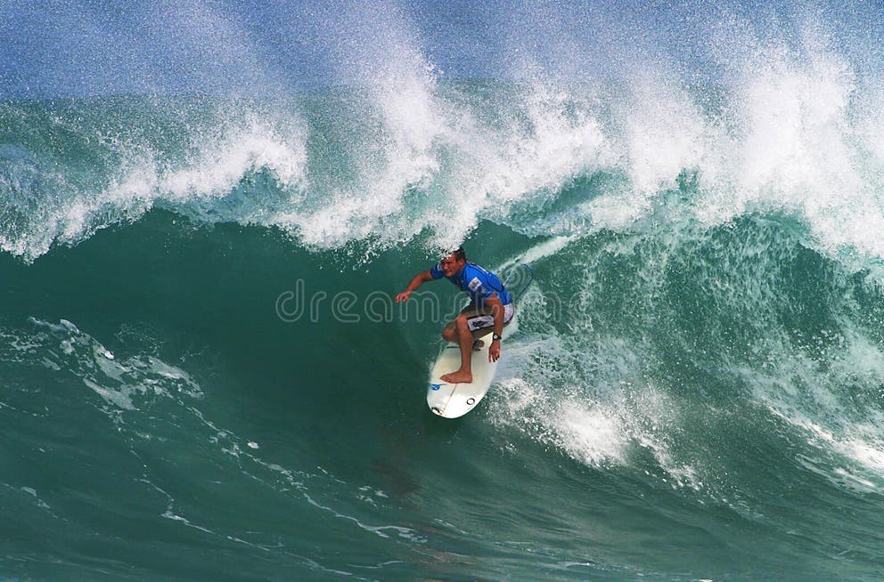 Surfer Greg Emslie Surfing at Backdoor Editorial Stock Image - Image of ...