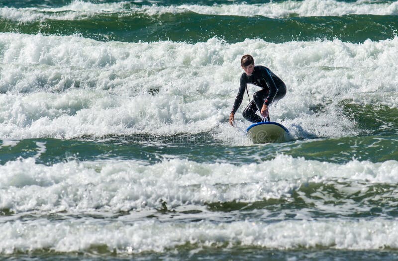 Surfer at Inch Beach in Ireland Editorial Stock Image - Image of ...