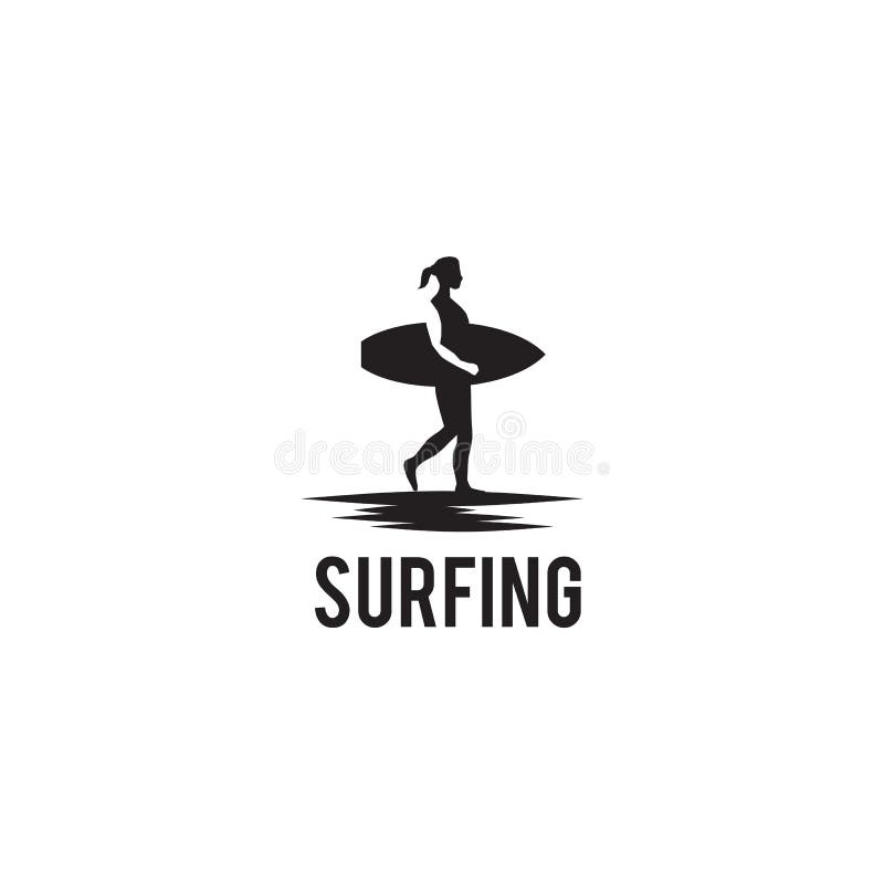 Surfer Logo Icon Design Template Stock Vector - Illustration of people ...