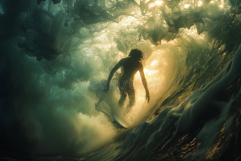 Surfer Mastering Wave in Ecuador S Pacific Ocean during Professional ...