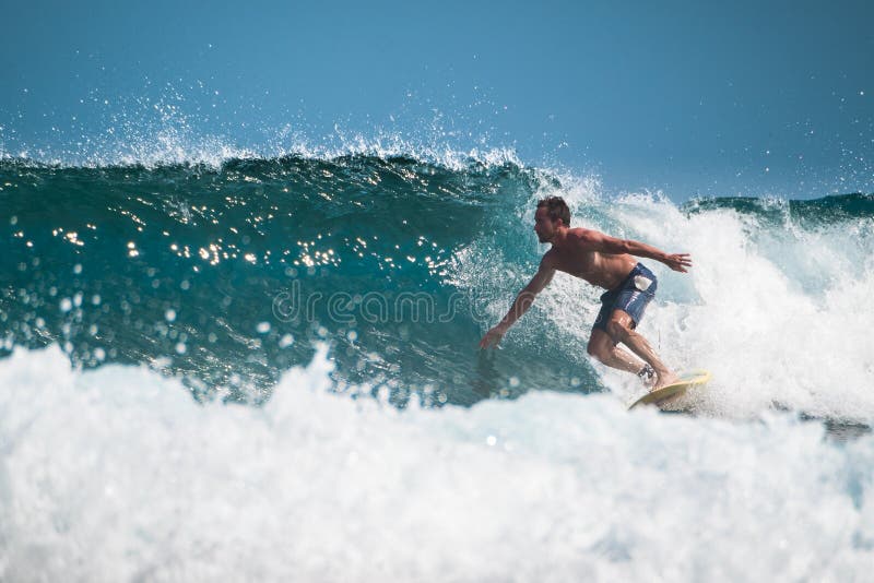 Surfer in the ocean stock photo. Image of session, lifestyle - 121197490