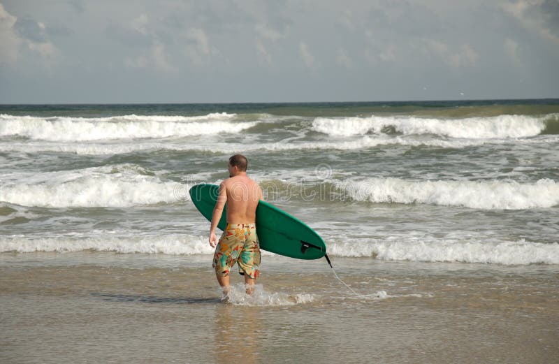 Surfer on the ocean beach editorial photography. Image of vacation ...