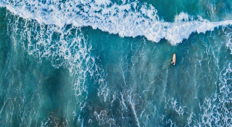 Ocean Waves Top Down View from Drone, Aerial Background Landscape of ...
