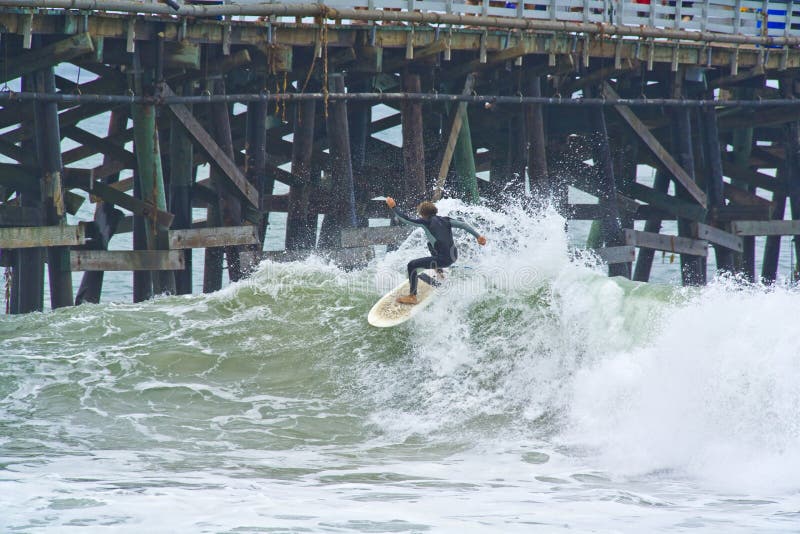 Surfer Off the Top stock image. Image of wave, male, surf - 10717645
