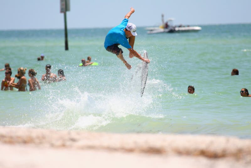Surfer s jump stock image. Image of sailing, beach, serfing - 2984653