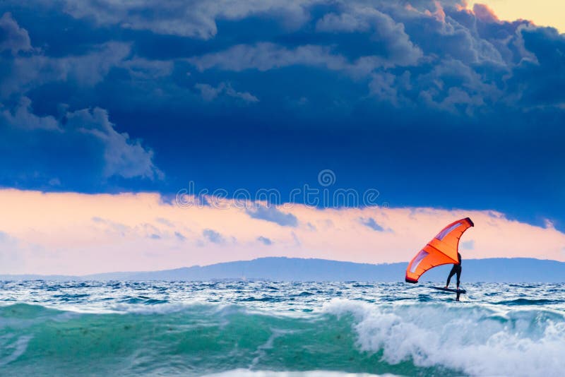 Surfer in Sea. Sport Activity Editorial Stock Photo - Image of surf ...
