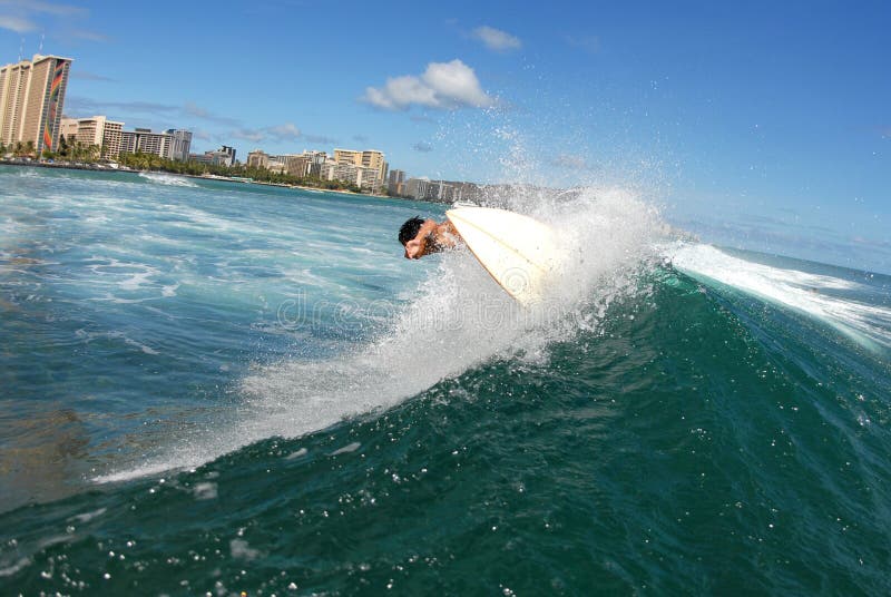 Surfing Backside Off The Lip Stock Photo - Image of beach, ocean: 2591570