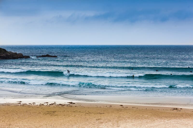 Surfing beach overview stock image. Image of nature, wave - 97377919