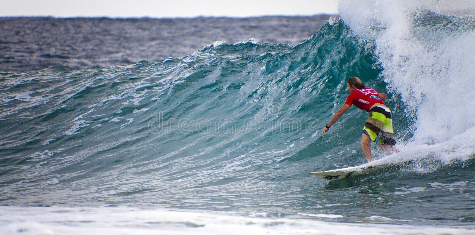 Surfer Mike Akima Surfing Near Waikiki, Hawaii Editorial Stock Photo ...