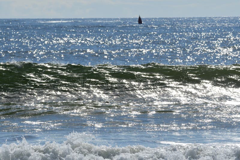 Surfing at First Beach, La Push, WA Stock Photo - Image of push ...