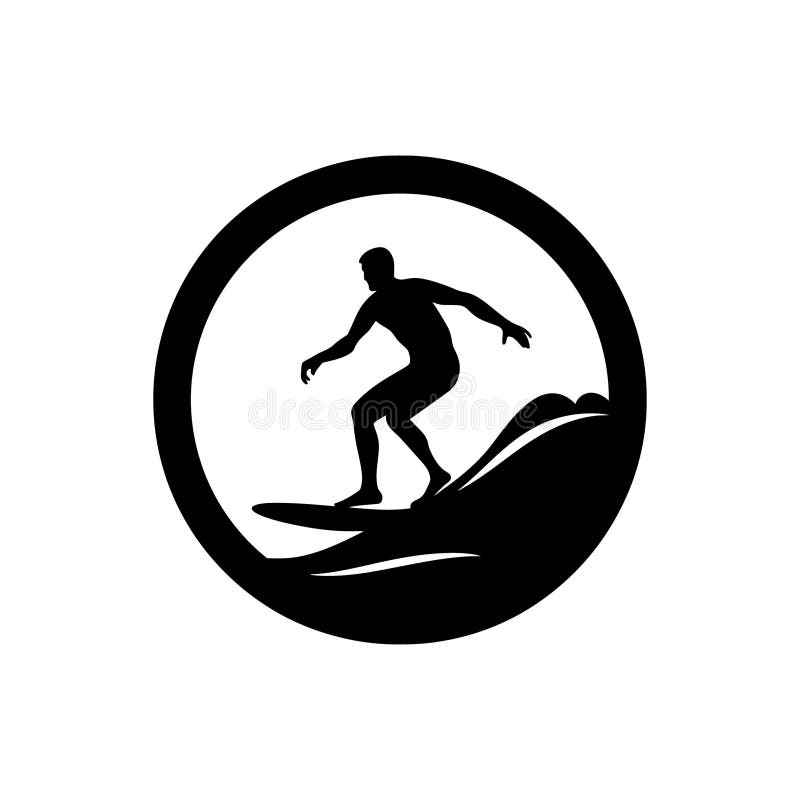 Surfing Icon stock vector. Illustration of surfing, symbol - 296707362