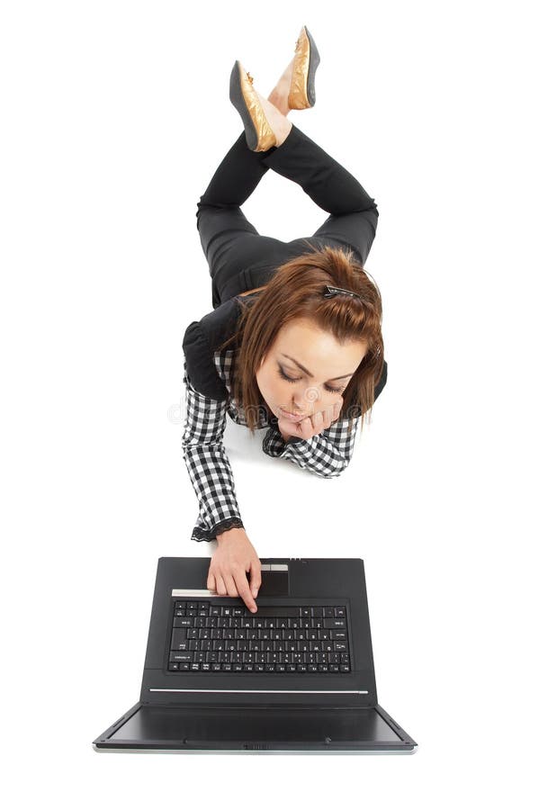 Surfing the internet stock image. Image of caucasian, laptop - 2422301