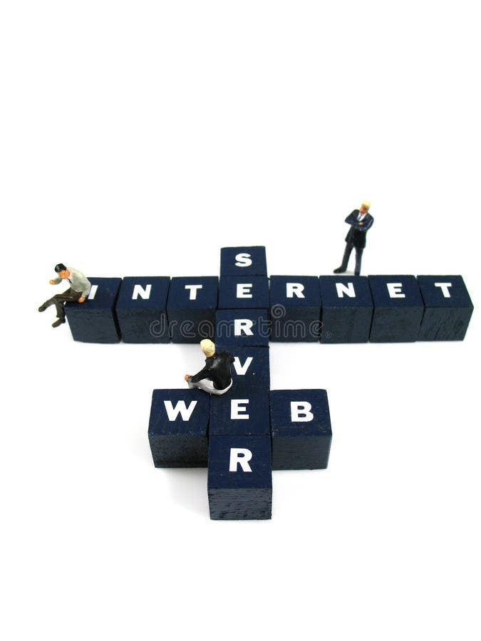 Surfing the internet stock photo. Image of figurines, wood - 5506780